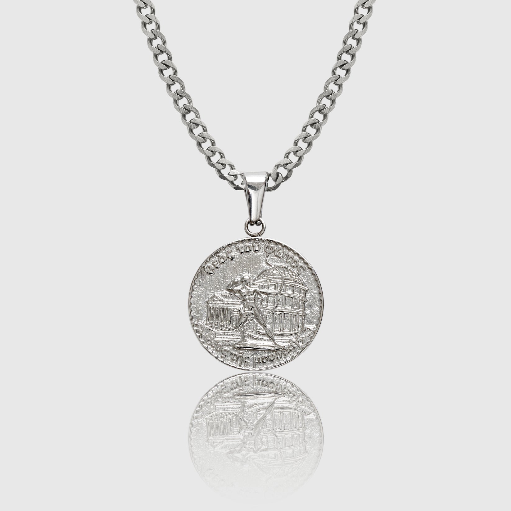 Silver Apollo Double Sided Pendant - Men's Jewellery - Apollo Untold